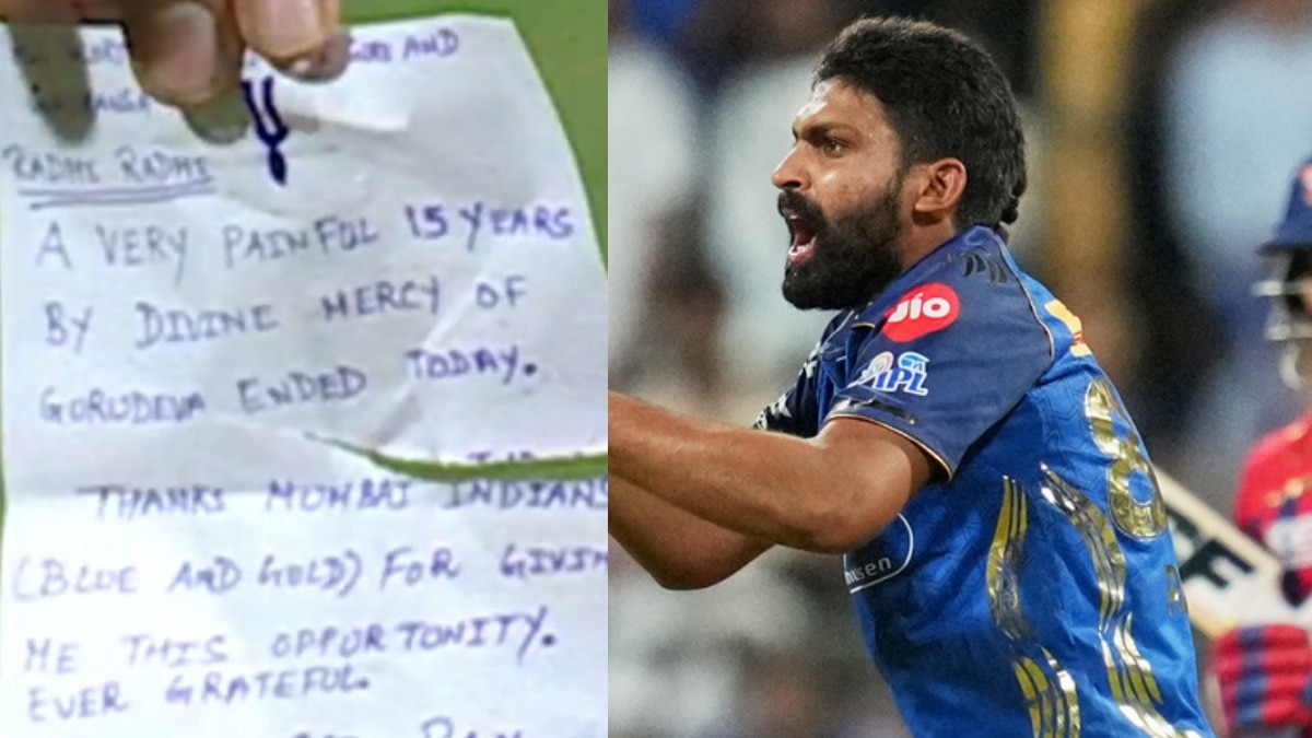 MI's Raghu Sharma celebrates maiden IPL wicket with emotional note: Watch