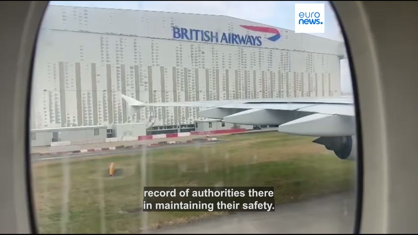 Euronews journalist reports Emirates flight to Dubai held at Heathrow ...