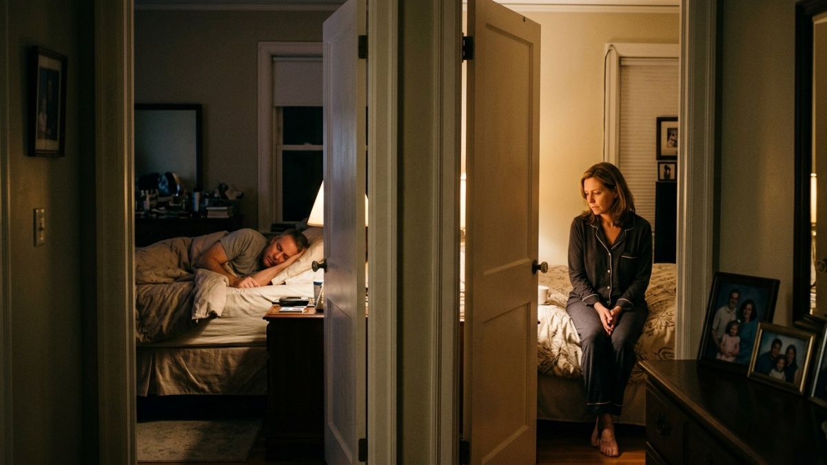 My husband asked to sleep in another room but the day he locked the ...