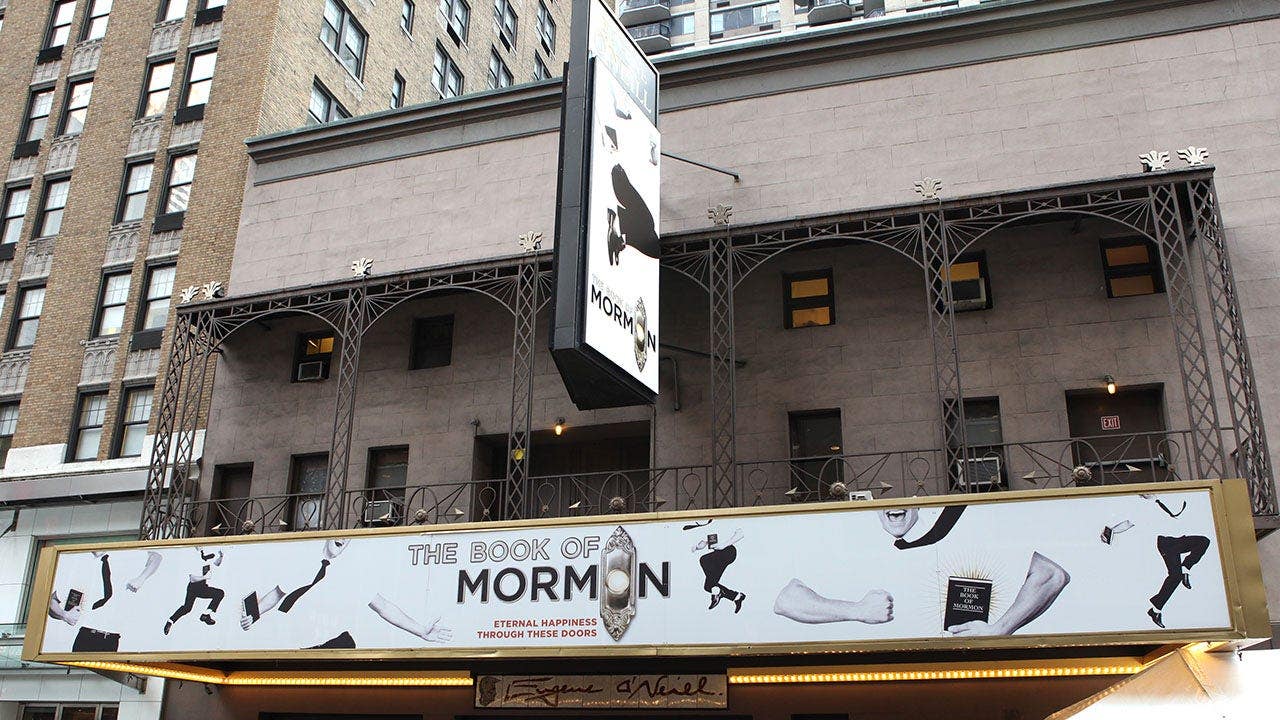 Fire breaks out at historic Broadway theater that hosts 'The Book of ...