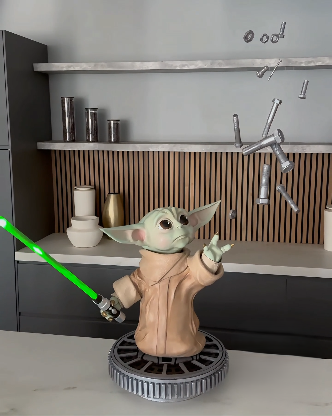 Convertí a Baby Yoda en chocolate