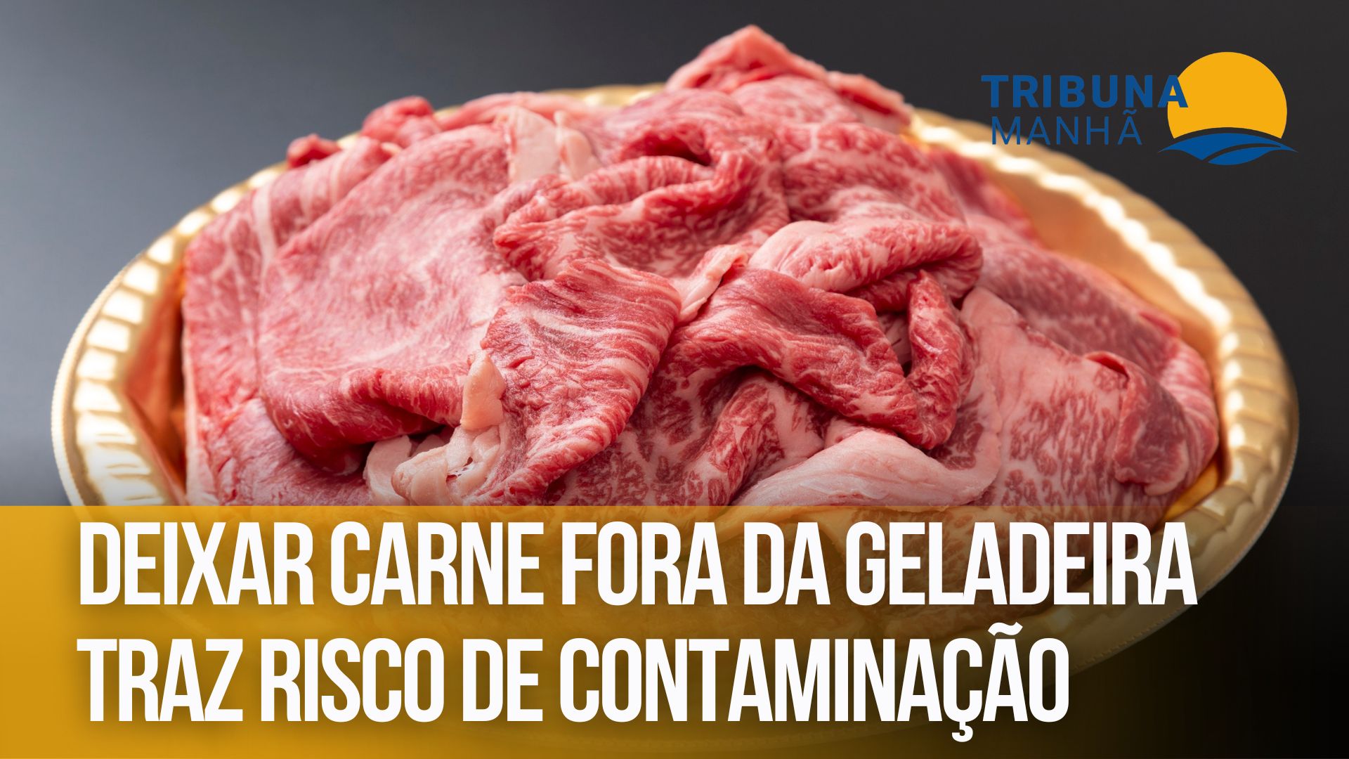 Deixar carne fora da geladeira traz risco de contaminação