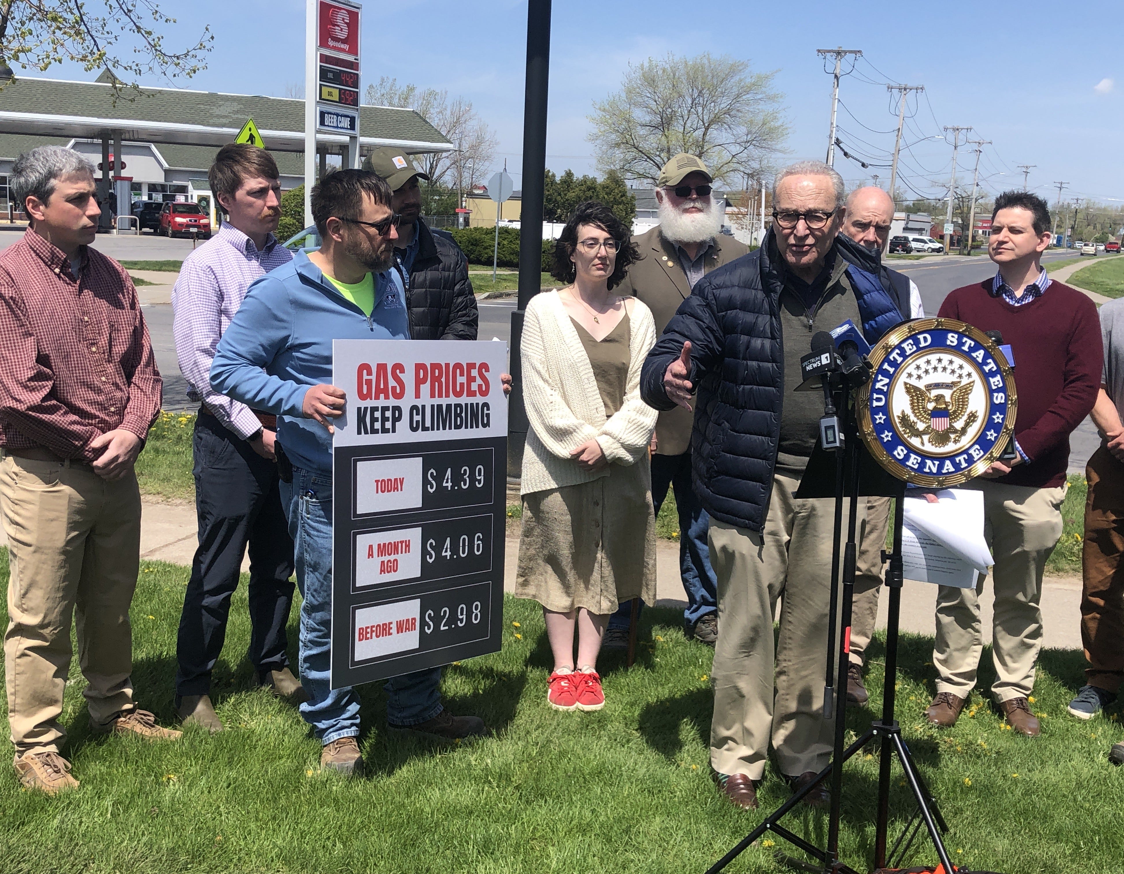 Schumer blames Trump's 'reckless war' for high gas prices