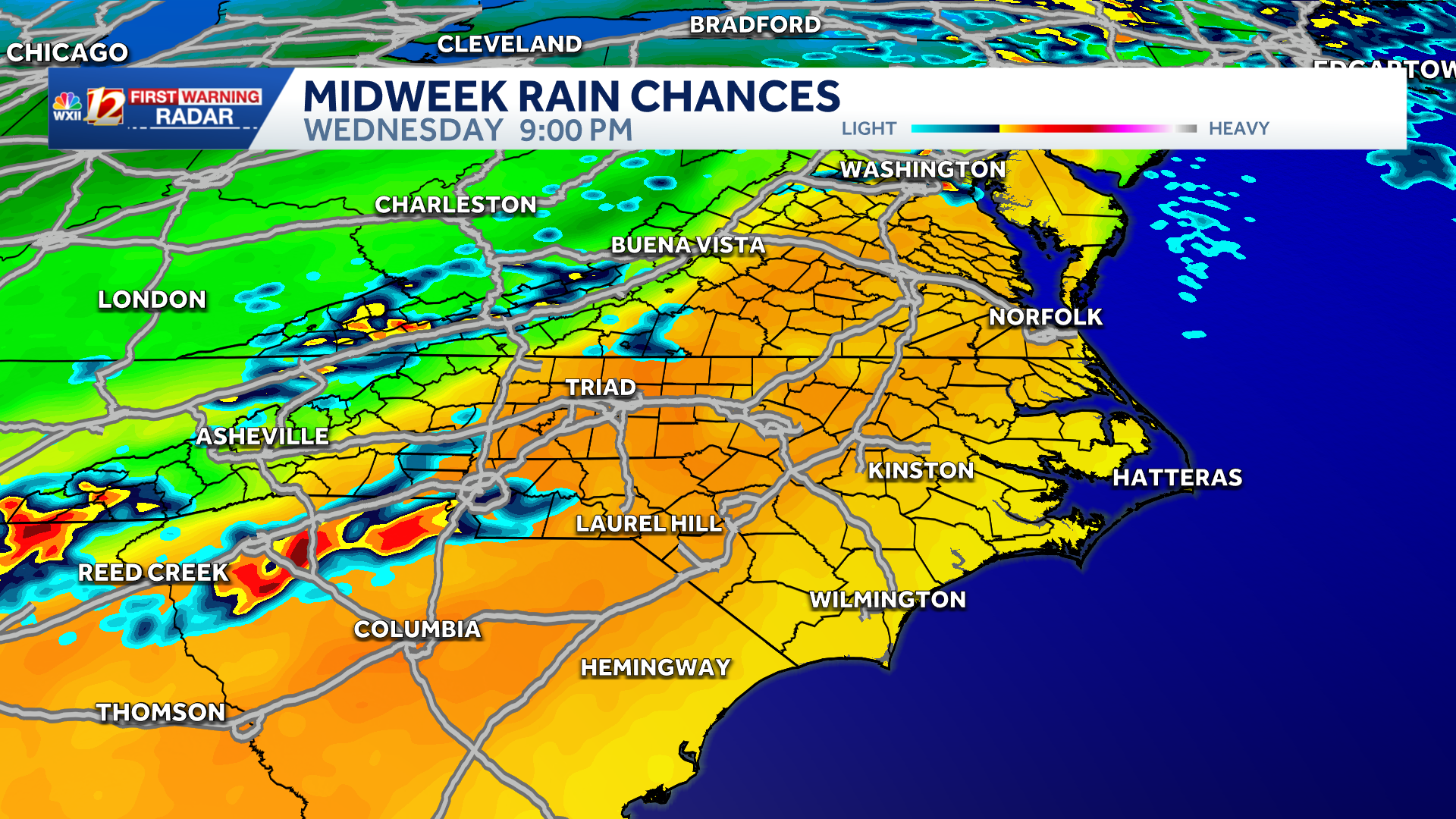 Warmer 80s returning Tuesday and Wednesday | Rain chances midweek, plus ...