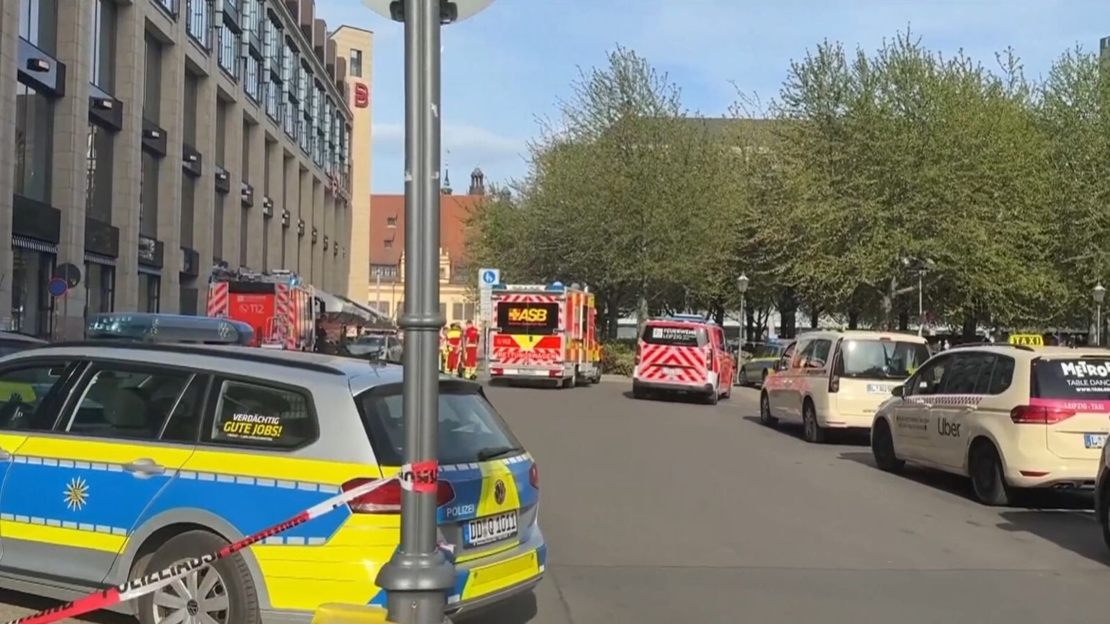Driver ploughs into crowd in Leipzig