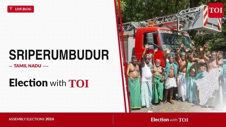 Sriperumbudur election results 2026: TVK’s Thennarasu K wins by 54,246 ...