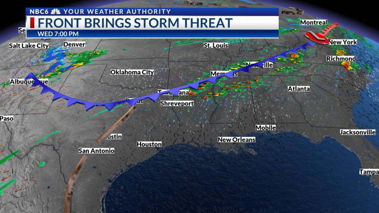 Front to bring threat of severe storms
