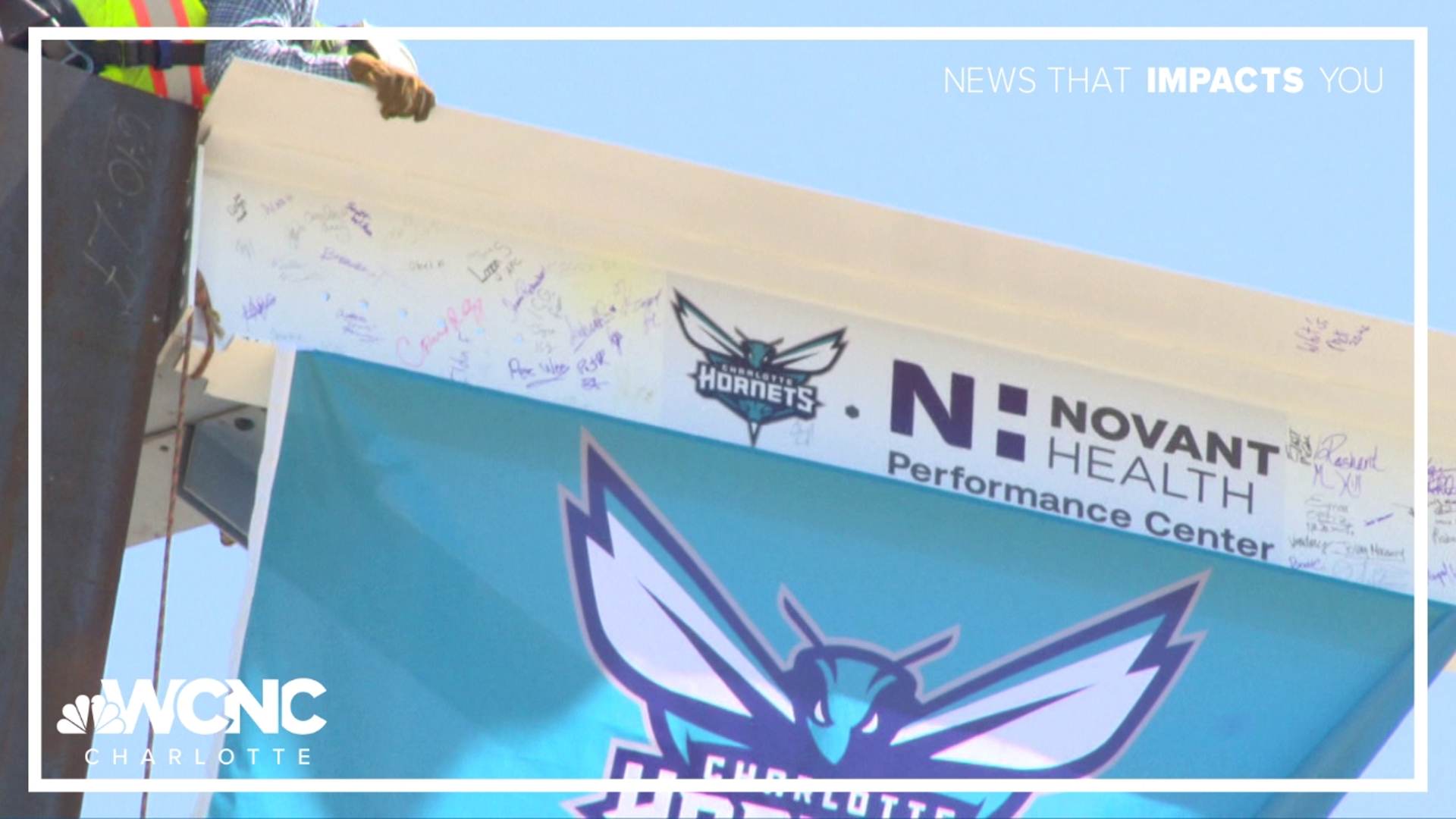 Hornets top off new training facility construction