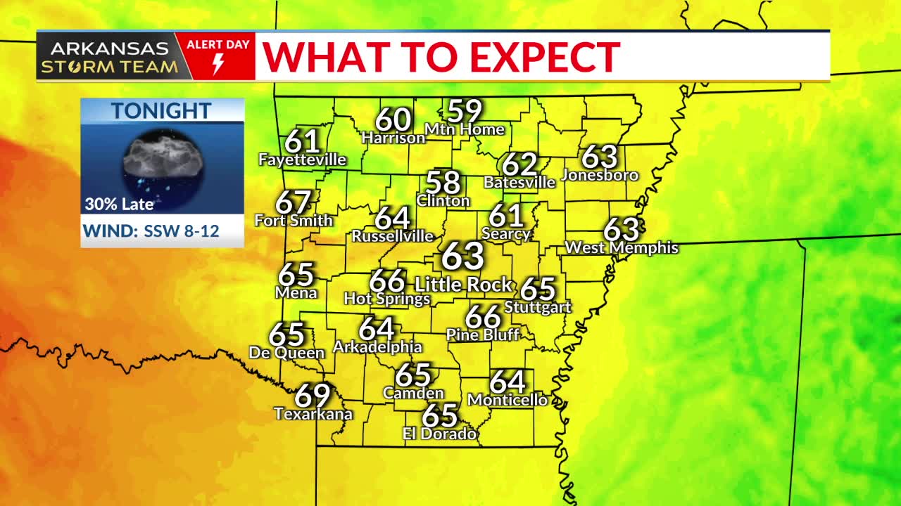 Severe storms possible Tuesday night and Wednesday