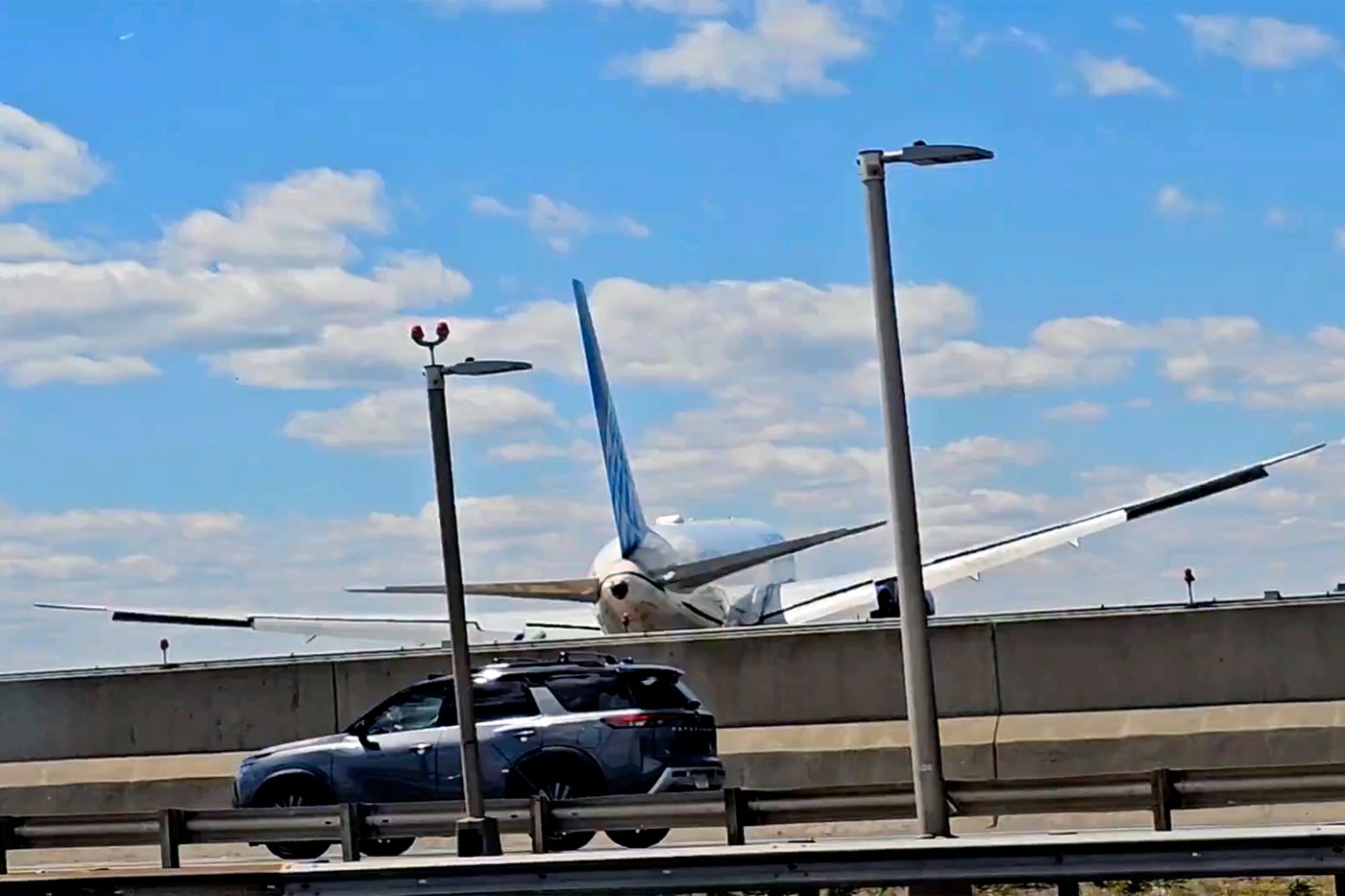 A United jet narrowly avoided catastrophe when it struck a truck near ...