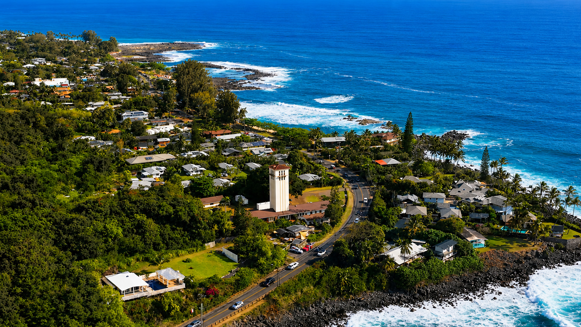 A community built along a restless coast