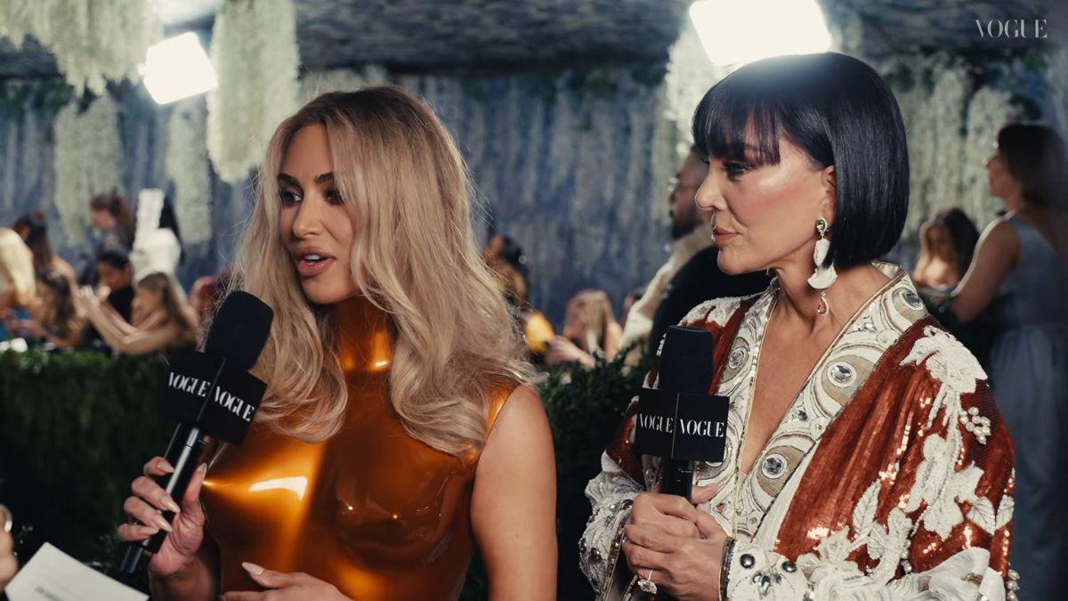 Kim Kardashian goes full blonde in '60s-inspired sculpted bodysuit at ...