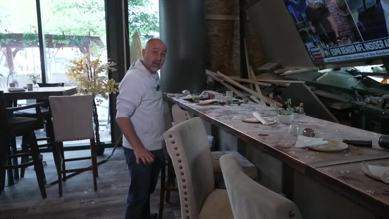 Truck crashes into Denver restaurant amid other restaurant's fire recovery