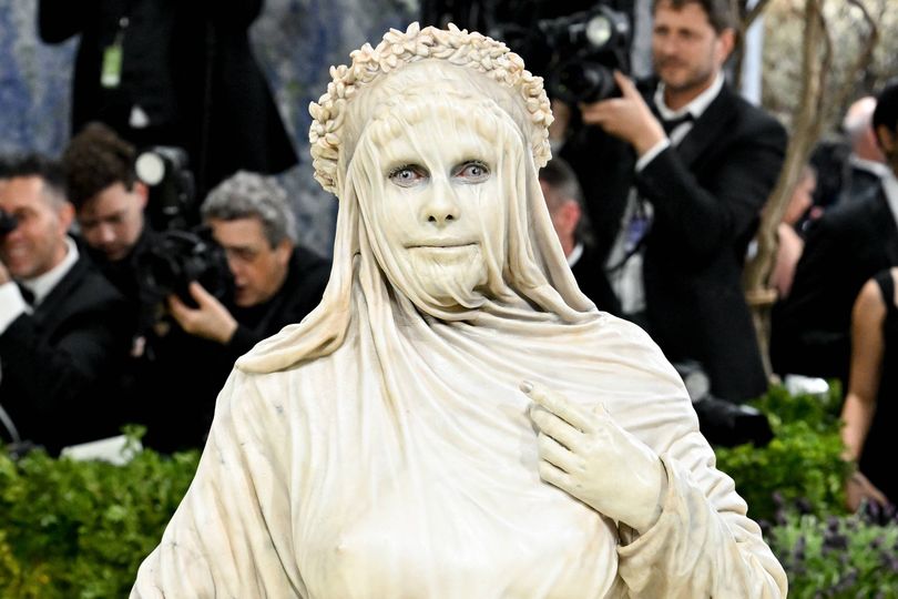 Heidi Klum's living sculpture Met Gala dress sparks Halloween comparisons