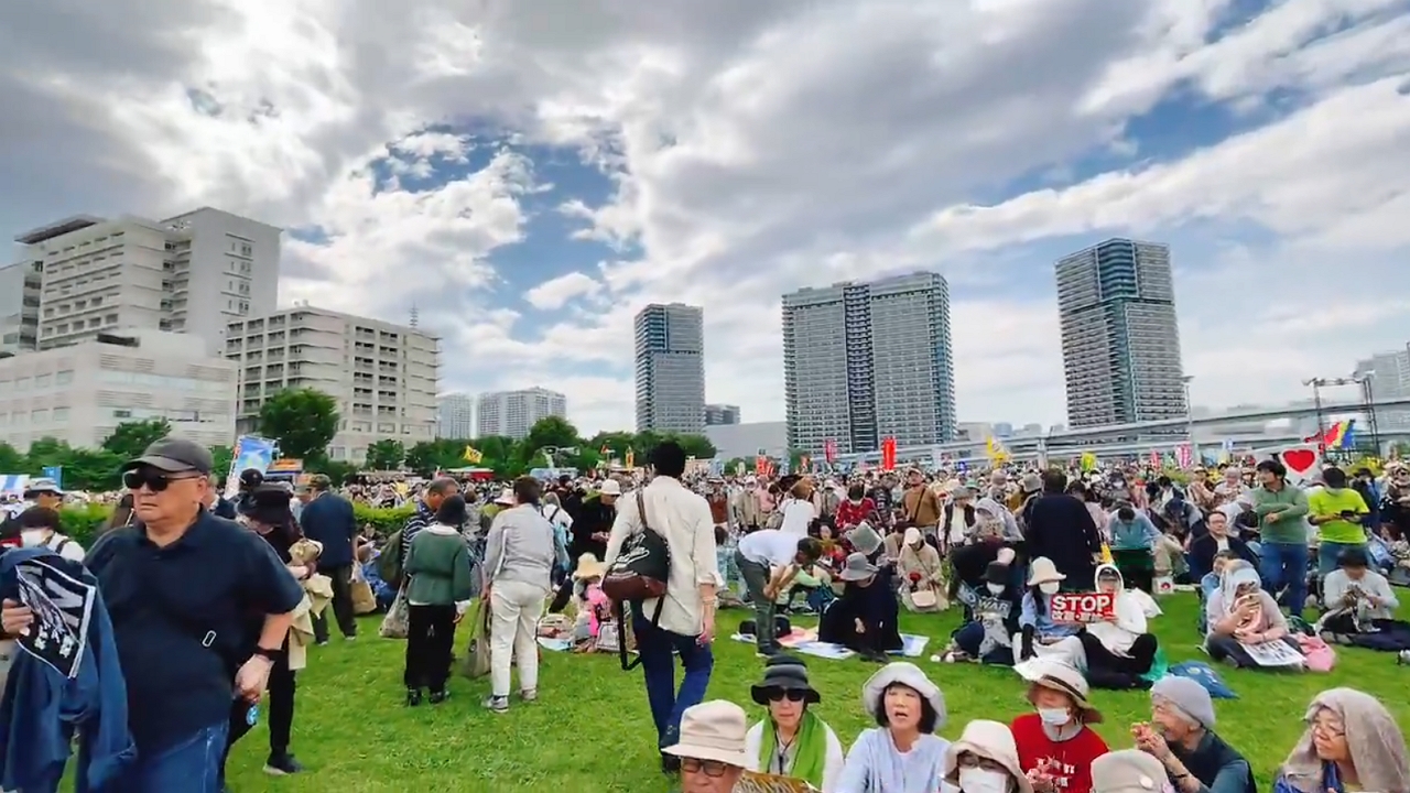 Massive anti-war rally in Tokyo on Constitution Day