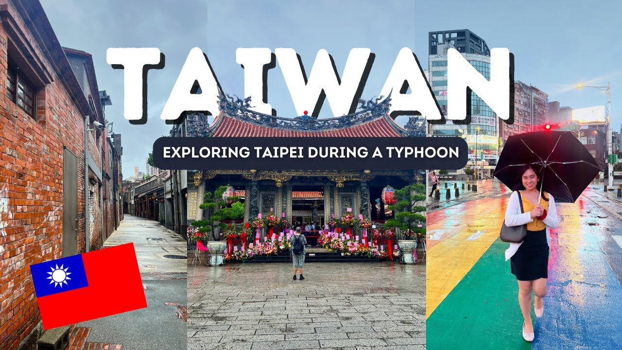 Stuck in Taiwan typhoon budget hotel room tour Taiwan ep 3