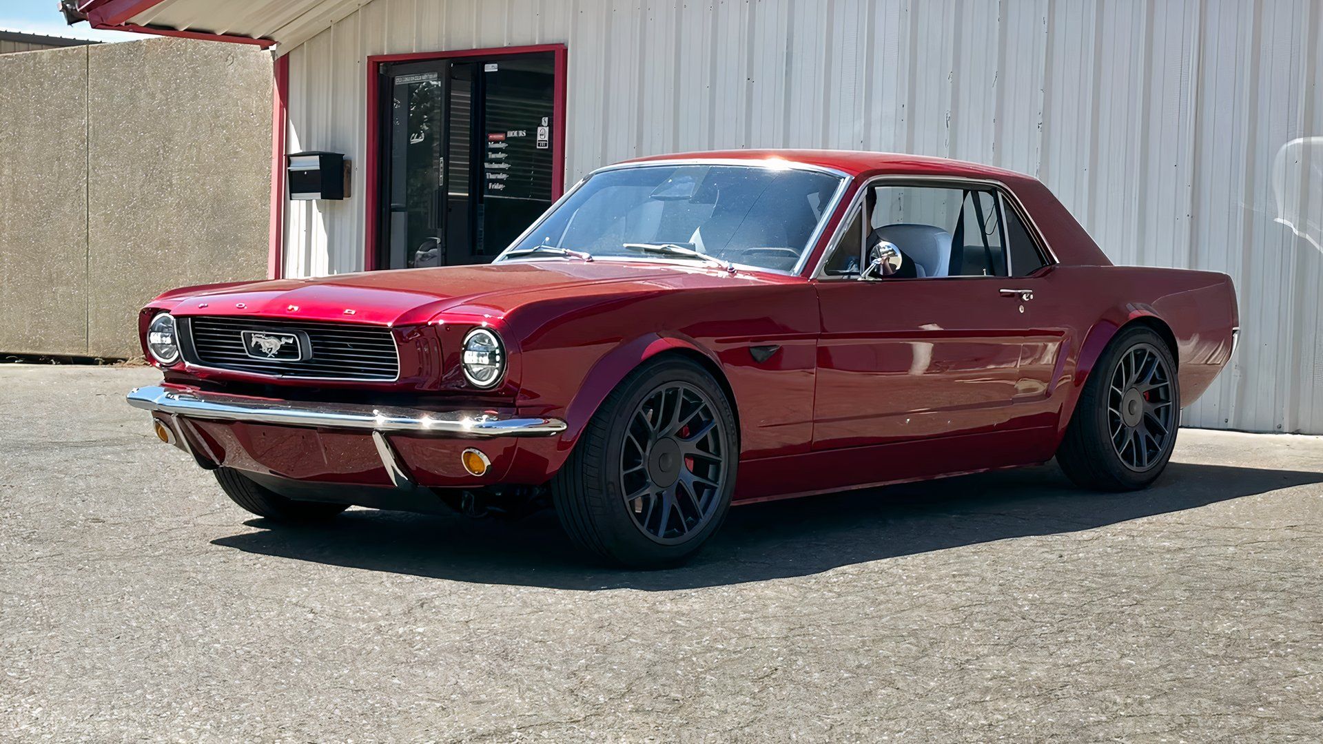 1966 Ford Mustang Tesla EV restomod gets Model 3 Highland hardware
