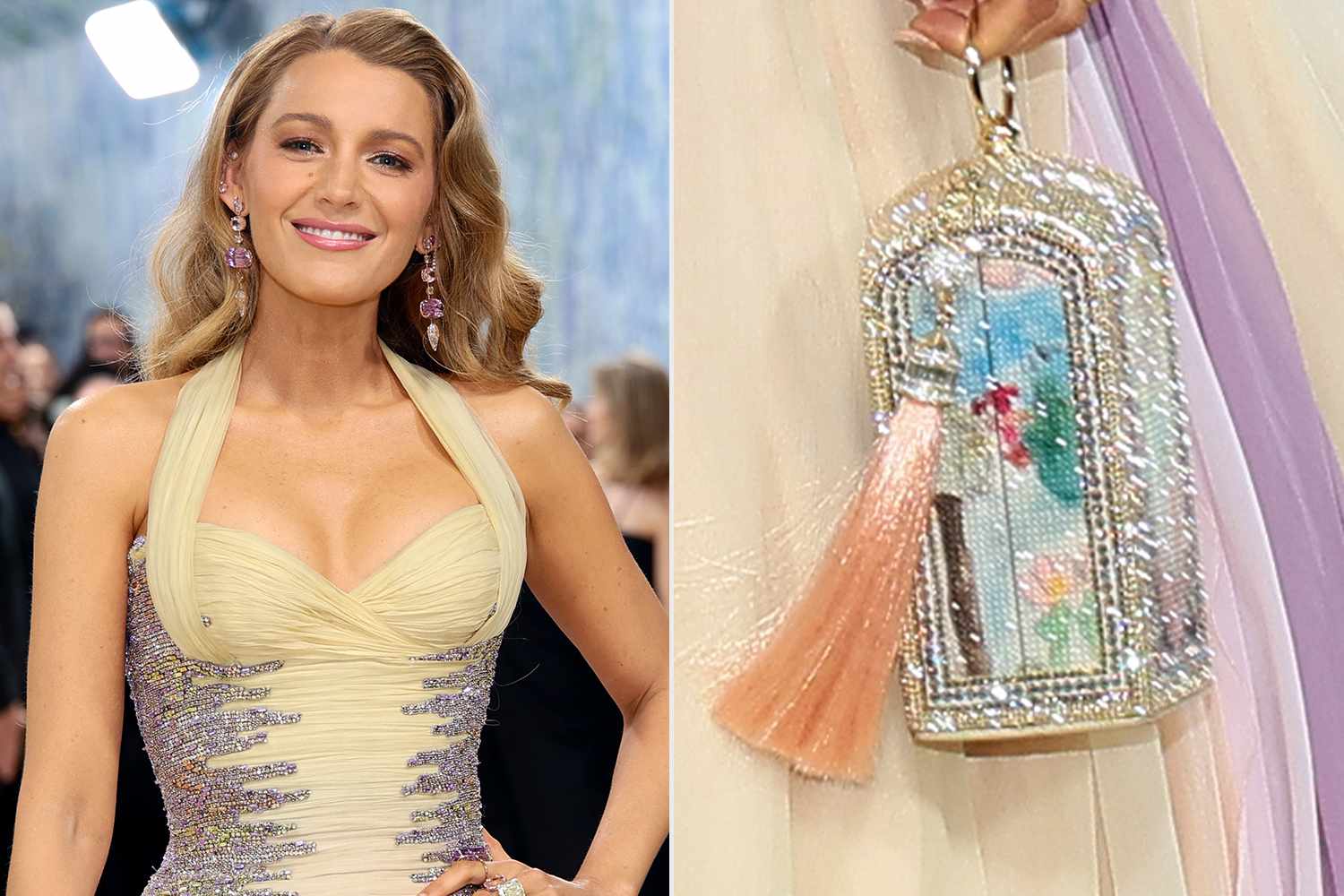 Blake Lively's custom purse for the 2026 Met Gala is made of artwork ...