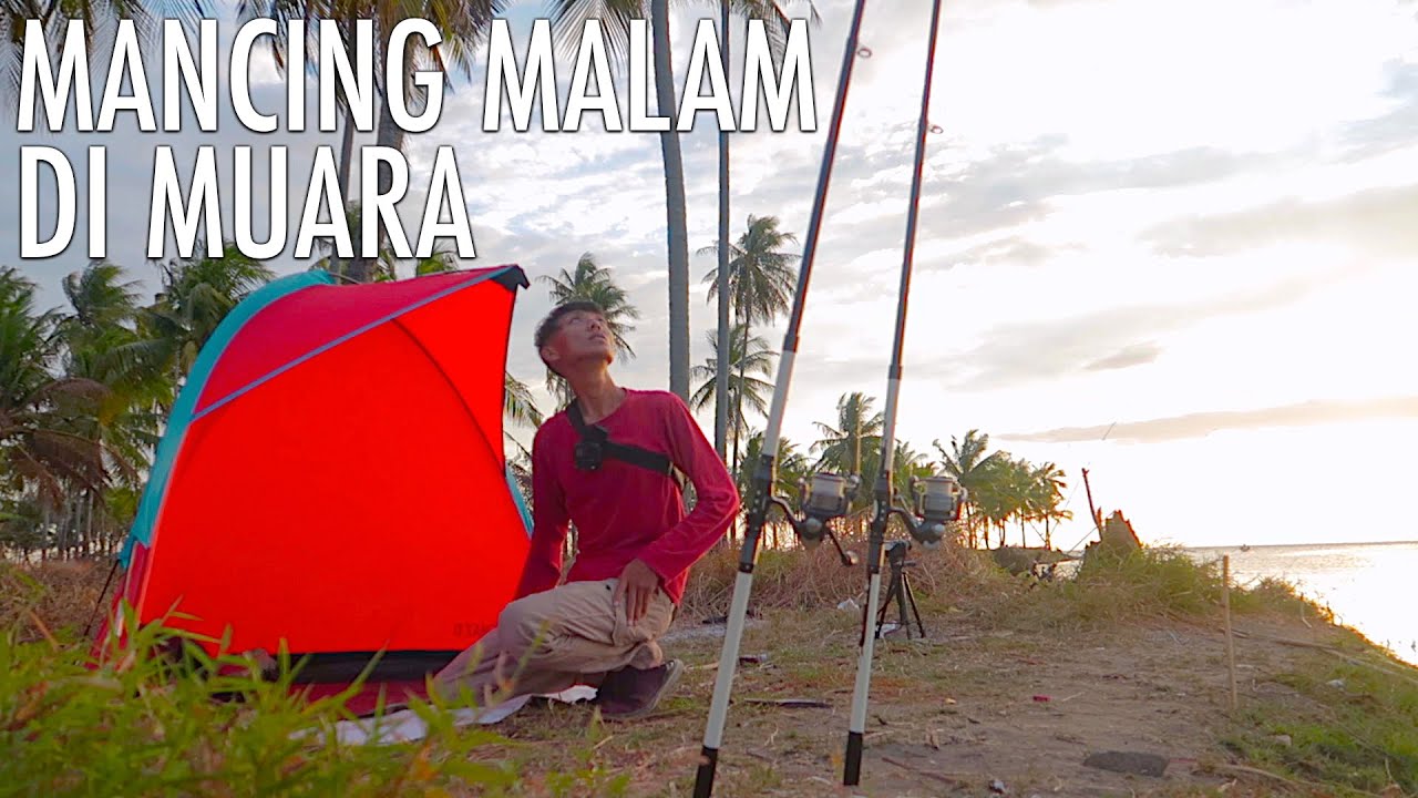 Nekat mancing malam di muara sarang buaya liar