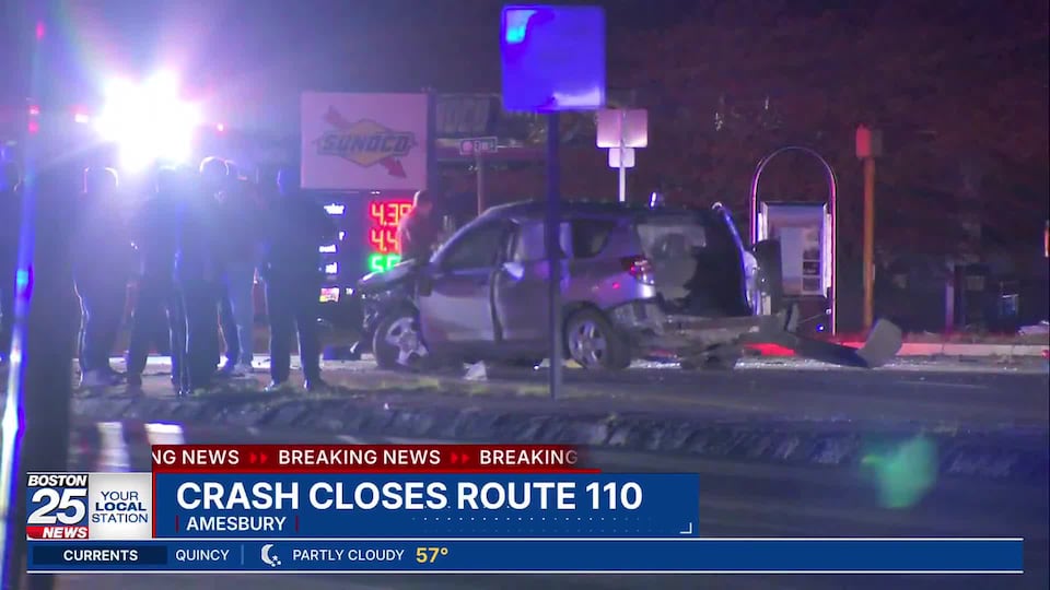 Route 110 closed after serious crash in Amesbury
