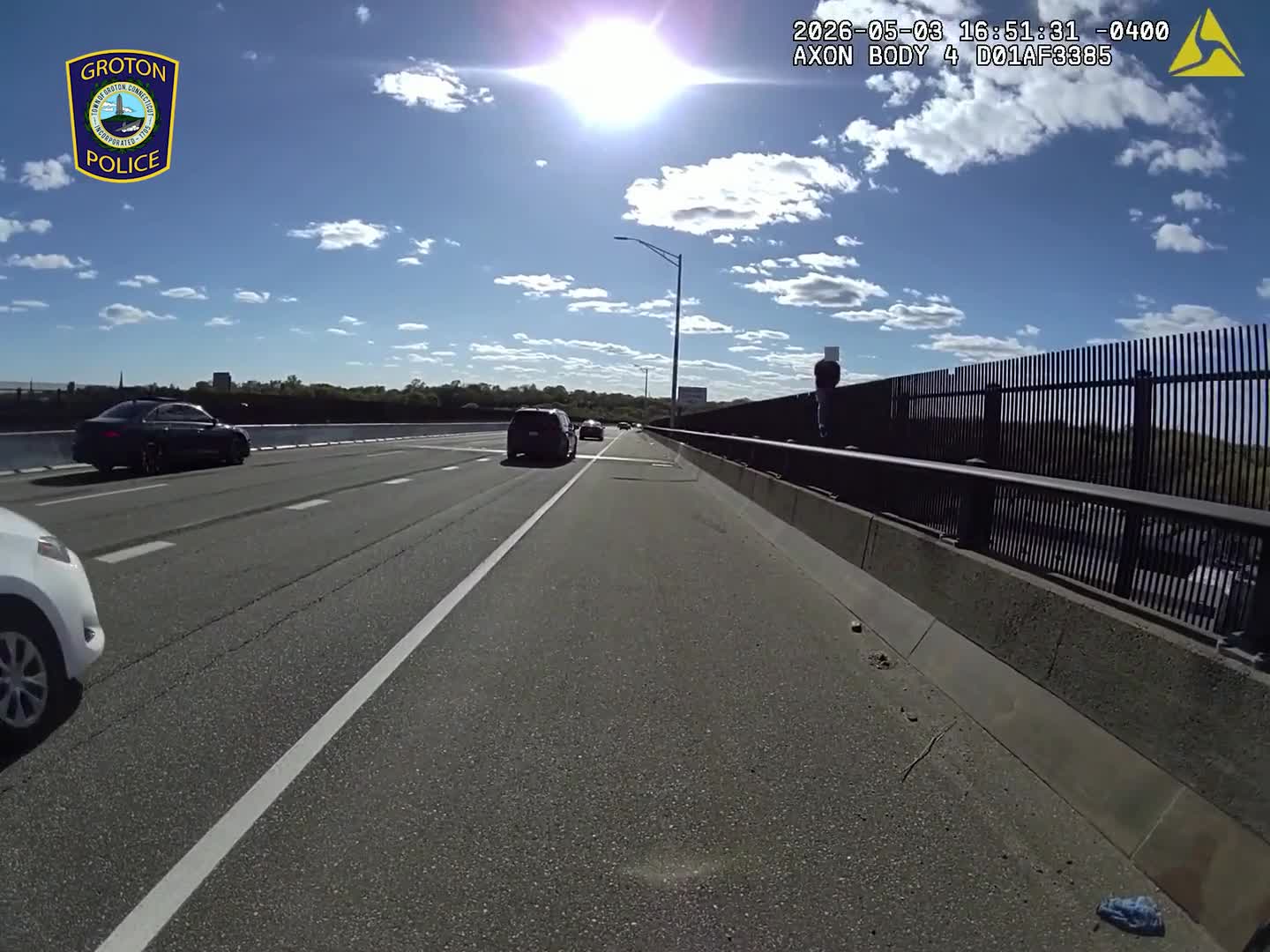 Officers rescue 'distraught' man from Gold Star Bridge in Groton