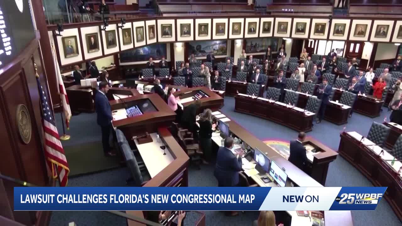 Lawsuit filed after Florida governor signs new congressional district map