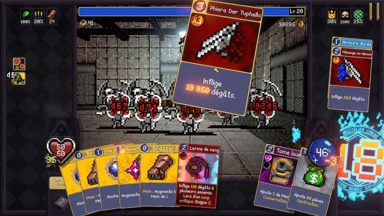 Vampire Crawlers : comment faire un combo de 7, 12, 15 et plus