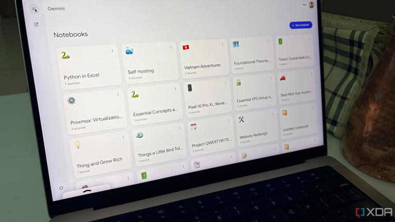 Gemini’s new notebooks feature completely changed how I take notes