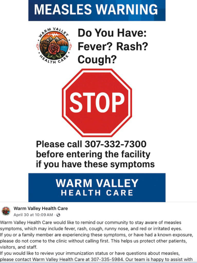 Wyoming’s first 2026 confirmed measles case reported in Fremont County