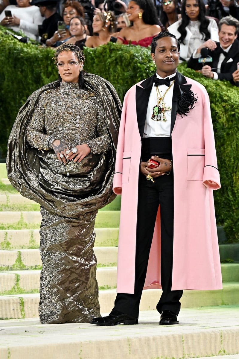 Rihanna and A$AP Rocky close out the Met Gala red carpet in style