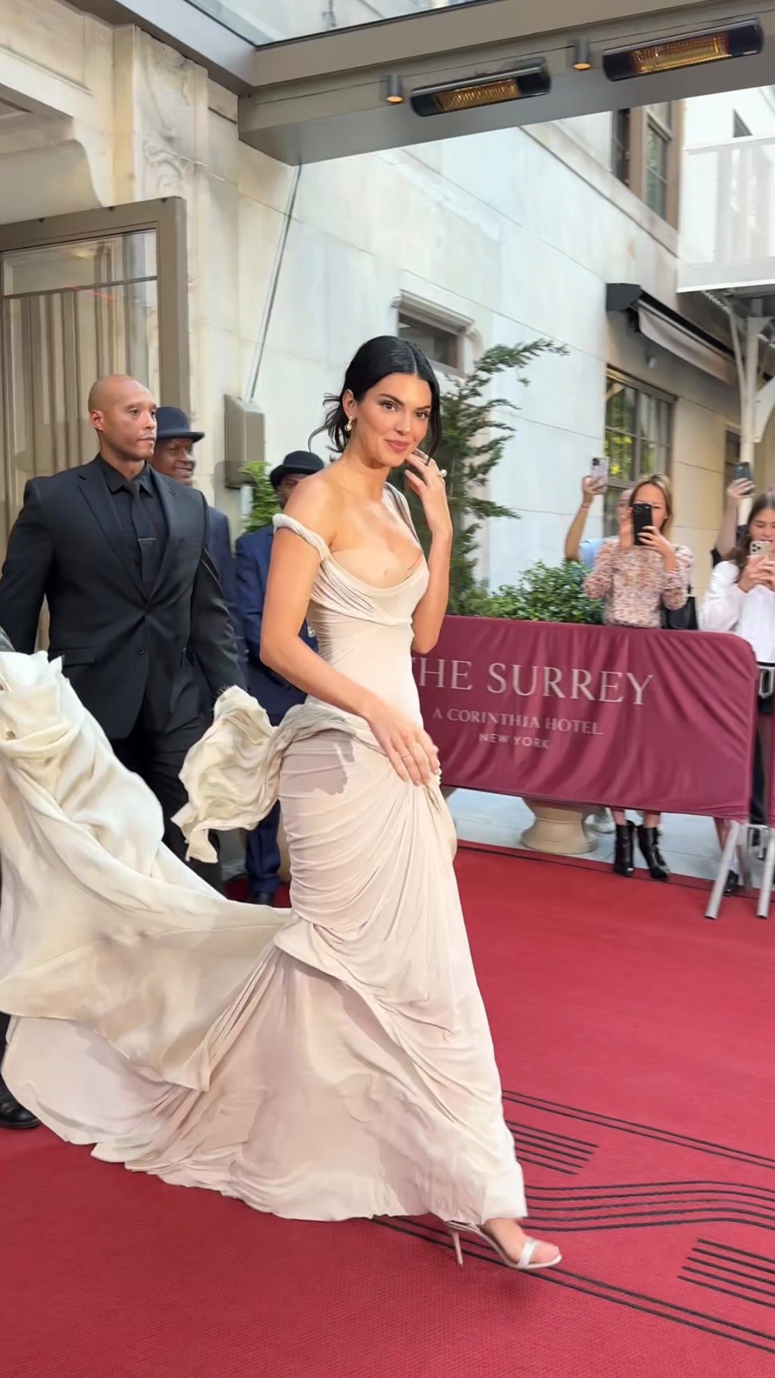 Kendall Jenner turns heads at the Surrey before heading to the Met Gala