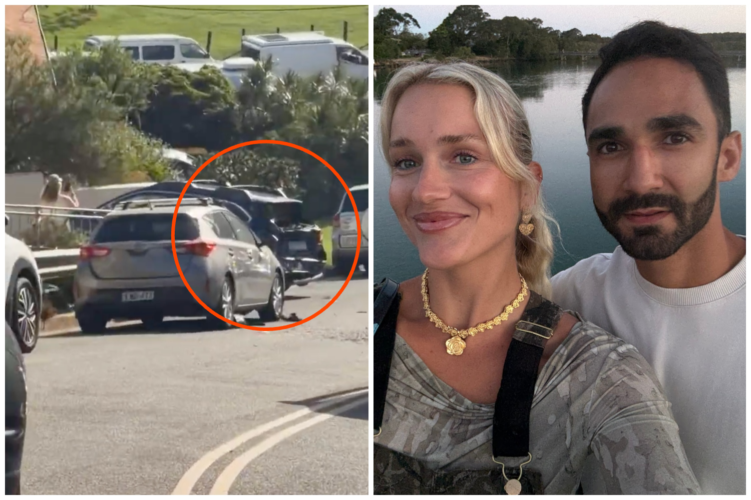Pregnant woman caught up in alleged road rampage at popular Aussie beach