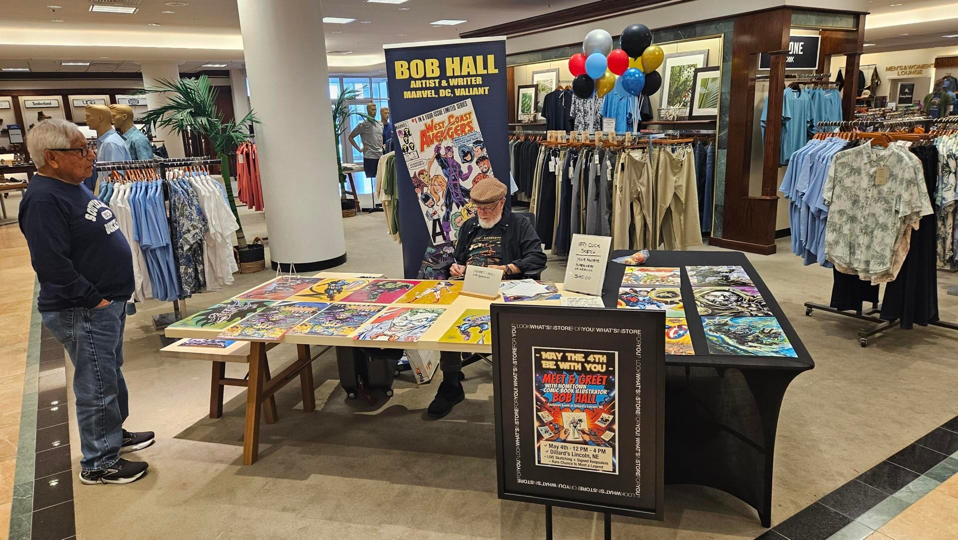 Lincoln native comic book artist Bob Hall signs autographs and sketches ...