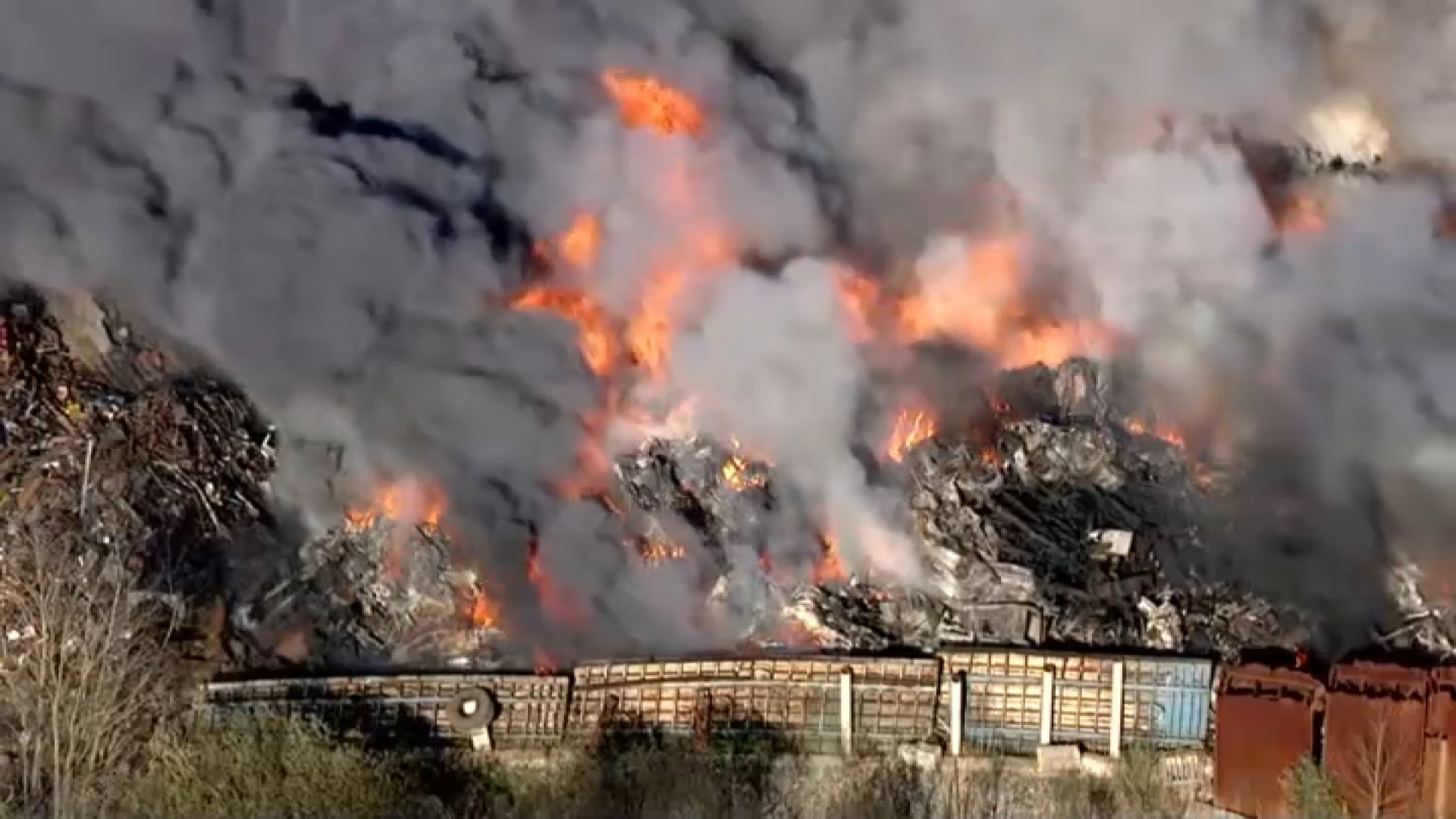 Watch live: Large fire burning in Westport, Mass.