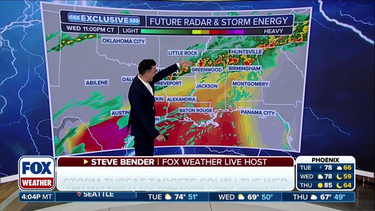 Severe weather expected to target the South starting tomorrow