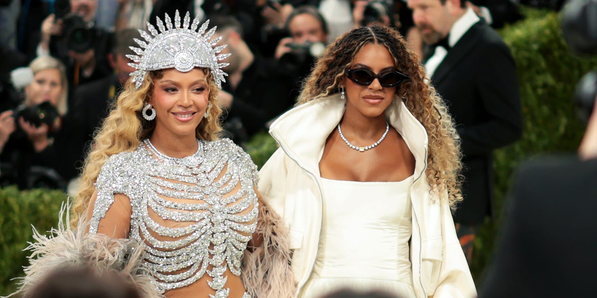 Blue Ivy Carter makes her Met Gala debut in a white bubble gown ...