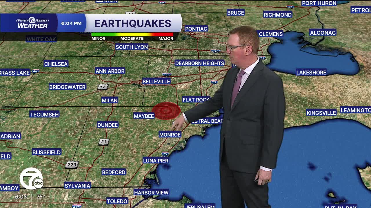 2.7 magnitude earthquake felt in Monroe County