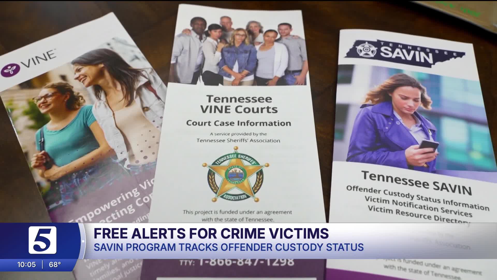 Tennessee's SAVIN program keeps crime victims informed of offender status