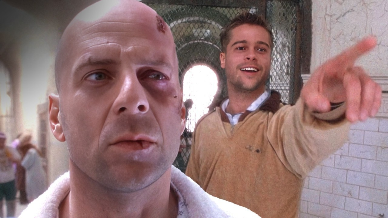 Jeffrey’s wild tour of the asylum (Brad Pitt, Bruce Willis) 12 Monkeys
