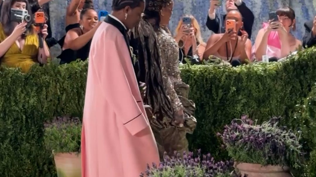 Rihanna, A$AP Rocky sparkle at Met Gala as carpet closes