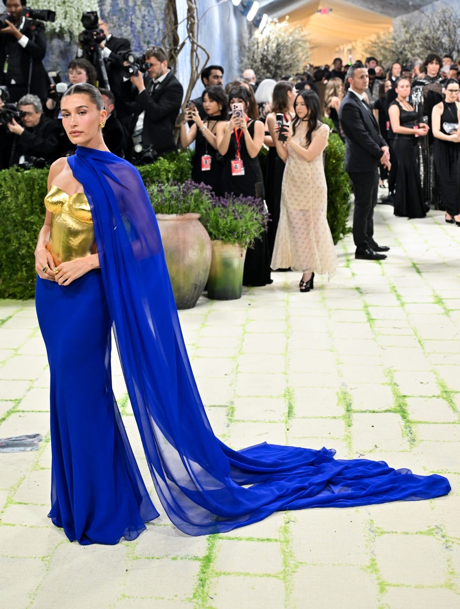 The fashion history behind Hailey Bieber's Met Gala look