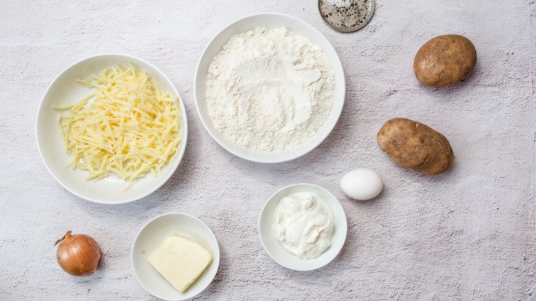 Pan-fried potato and cheddar pierogies recipe