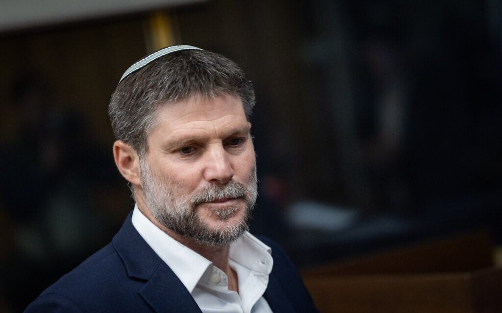 Smotrich: Formation of government with Arab party 'a thousand times ...