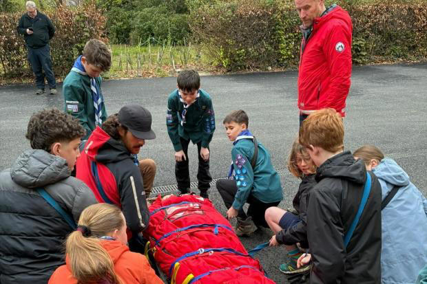 Rescue volunteers in Furness pass on their skills to local Scouts