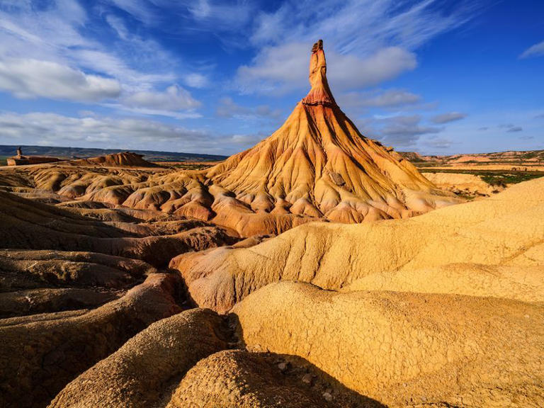 Wunderschne Bardenas Reales Spanien Bildernull