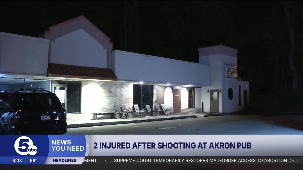 2 injured after shooting at Akron bar
