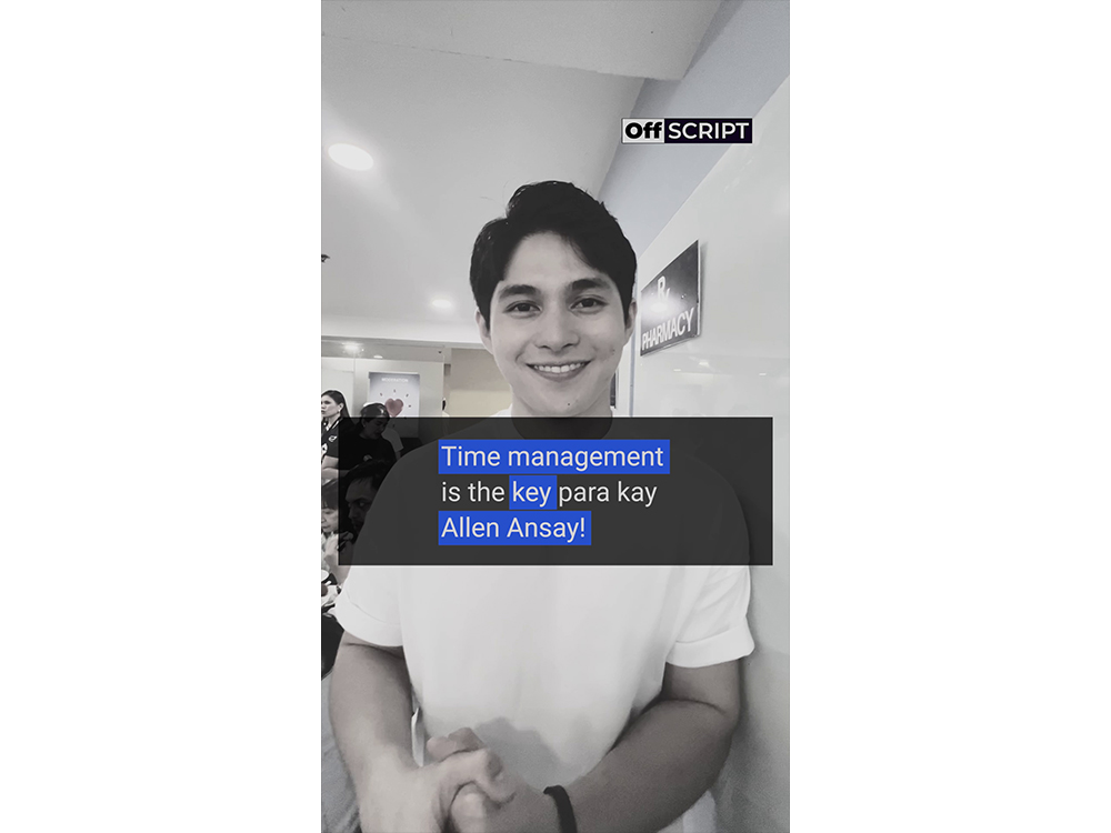 OFF SCRIPT: Allen Ansay, achieve ang work-life balance?