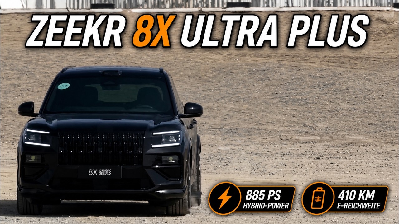 2026 Zeekr 8X Ultra Plus: 885 PS hybrid-SUV mit 900V power