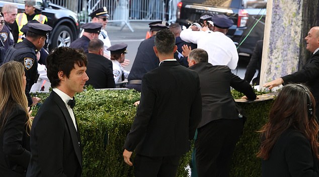 Met Gala intruder is tackled by police and security as he attempts to ...