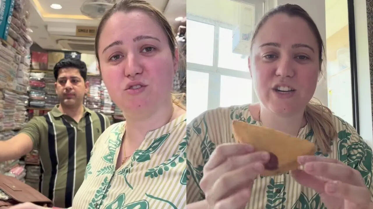 American woman explores Indian markets; shares 'chaos, colours and ...